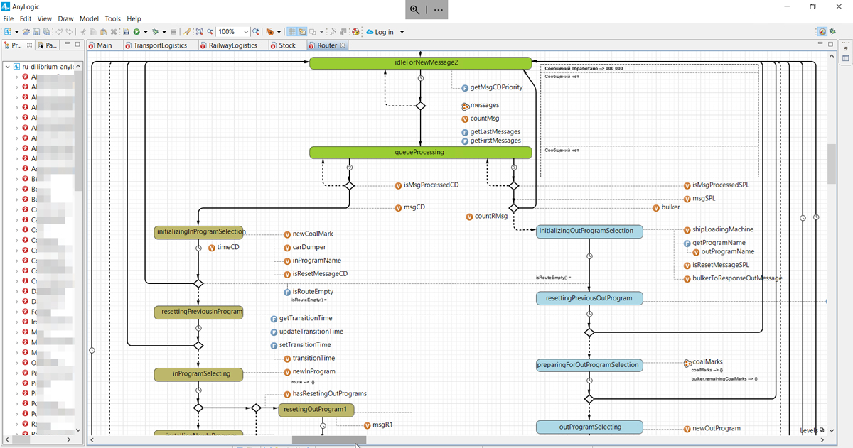 煤炭散货码头仿真模型- AnyLogic仿真软件 - bet way 955,必威出款